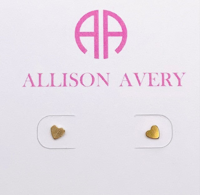 Tiny Heart Studs – Allison Avery