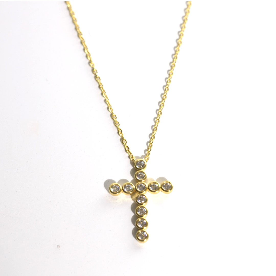 XL Cross Necklace – Allison Avery